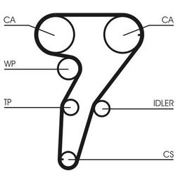 CONTINENTAL CTAM Zahnriemen ct947 f&uuml;r LANCIA ALFA ROMEO Fiat