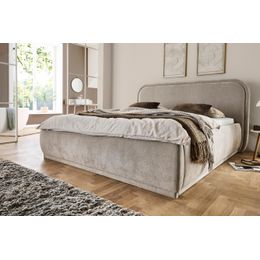 Meise M&ouml;bel Polsterbett MEISE.M&Ouml;BEL, B:195cm H:115cm L:219cmbeige, Betten, "SOMA erh&auml;ltlich in den Breiten 160 & 180cm, wahlweise mit Bettkasten", in