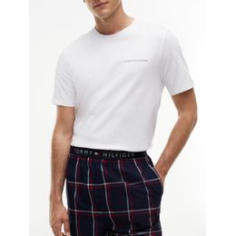 Herren Relaxhose "WOVEN PANT PRINT", Tommy Hilfiger Underwear, Gr. XL, blau, Web, Obermaterial: 100% Baumwolle, Hosen, Klassisches Karo-Design,
