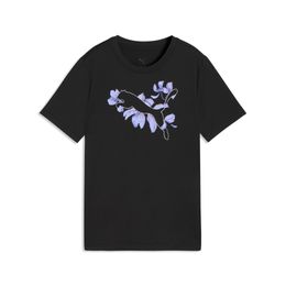 Puma Kinder T-Shirt "Essentials Training Logo Graphic T-Shirt M&auml;dchen"schwarz, Gr. 128, Obermaterial: 8% Elasthan, 92% Polyester, Shirts