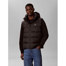 Herren Steppweste "NYLON ZIP OFF HOOD", schwarz, Gr. XXL, Calvin Klein Jeans, unifarben, Web, Obermaterial: 100% Polyester. Futter: 100% Polyester.