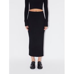 LEGER Damen Strickrock "Phoebe, LeGer by Lena Gercke"schwarz, Gr. 36, Strick, Obermaterial: 75% Viskose, 25% Polyamid, R&ouml;cke, mit seitlichen, hohen