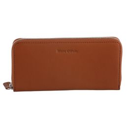 Damen Geldb&ouml;rse "Emilie", MARC O'POLO ACCESSORIEScognacfarben, Leder, Kleinlederwaren, Damen Geldbeutel, Portemonnaie, Money Pocket mit Rei&szlig;verschluss