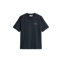 Marc O'Polo Herren T-Shirt "mit R&uuml;ckenprint"schwarz navy, Basic, Gr. L, MARC O'POLO DENIM, unifarben, Obermaterial: 100% Baumwolle, Shirts
