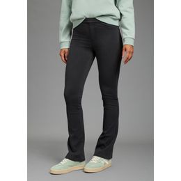 Arizona Damen Jeansjeggings "im 4 Way Stretch, Quer- und L&auml;ngselastisch, Bootcut"dunkelgrau washed, Gr. 38, unifarben, Denim/Jeans, Obermaterial: 57%