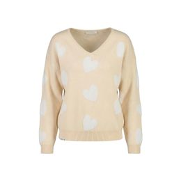 KLEINIGKEIT Damen V-Ausschnitt-Pullover "Kleinigkeit Lovely Wollma"frapp&eacute;, Gr. XS, unifarben, 35% Polyacryl, 29% Polyester, 21% Nylon, 15% Viskose,