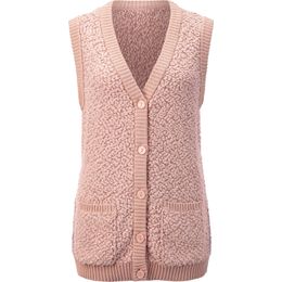 CR&Eacute;ATION L Damen Strickweste flauschig weicher Qualit&auml;t puder Gr&ouml;&szlig;e 36