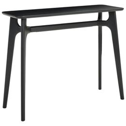Mid.you Konsolentisch, Schwarz, Holz, Eiche, massiv, rund, 80x35x100 cm, Wohnzimmer, Wohnzimmertische, Konsolentische