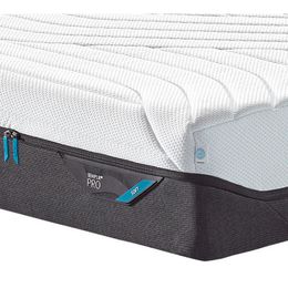 Tempur Matratze Pro&reg; Coolquilt, Anthrazit, Wei&szlig;, Textil, F&uuml;llung: Viskoelastischer Kern, rechteckig, 100x200 cm, H&auml;rtegradauswahl, &Uuml;ber- und Sondergr&ouml;&szlig;en erh&auml;ltlich, Bezug abnehmbar/waschbar, f&uuml;r Hausstauballergiker geeignet, verstellbare Lattenroste alternative Gr&ouml;&szlig;en rundum abnehmbar, Schlafzimmer, Matratzen Shop, Matratzen, Viscoschaummatratze