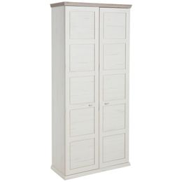 Hom&acute;in Hom`in Schuhschrank, Grau, Wei&szlig;, Holzwerkstoff, 11 F&auml;cher, 90.2x196.7x38.5 cm, Typenauswahl, Beim&ouml;bel erh&auml;ltlich, Garderobe, Schuhaufbewahrung, Schuhschr&auml;nke