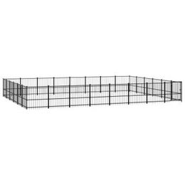 vidaXL Outdoor Hundezwinger Stahl 7,76 m, 5,82 m, 1 m
