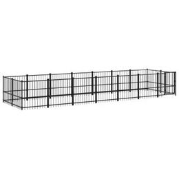 vidaXL Outdoor Hundezwinger Stahl 6,79 m, 1,935 m, 1 m