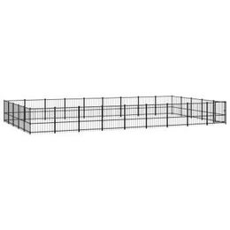 vidaXL Outdoor Hundezwinger Stahl 8,73 m, 4,85 m, 1 m