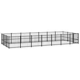 vidaXL Outdoor Hundezwinger Stahl 6,79 m, 2,91 m, 1 m