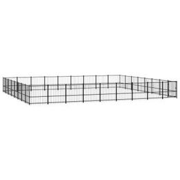 vidaXL Outdoor Hundezwinger Stahl 8,73 m, 7,76 m, 1 m