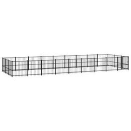 VidaXL Outdoor Hundezwinger Stahl 8,73 m, 2,91 m, 1 m