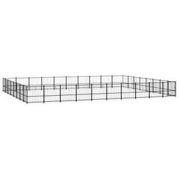 vidaXL Outdoor Hundezwinger Stahl 9,7 m, 7,76 m, 1 m