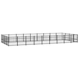 vidaXL Outdoor Hundezwinger Stahl 8,73 m, 3,88 m, 1 m