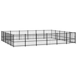 vidaXL Outdoor Hundezwinger Stahl 5,82 m, 4,85 m, 1 m