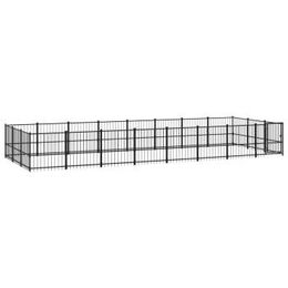 vidaXL Outdoor Hundezwinger Stahl 7,76 m, 2,91 m, 1 m