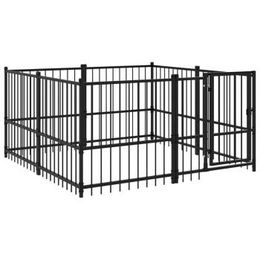 vidaXL Outdoor Hundezwinger Stahl 1,94 m, 1,935 m, 1 m