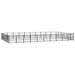 vidaXL Outdoor Hundezwinger Stahl 9,7 m, 5,82 m, 1 m