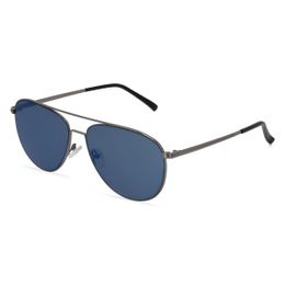 Fielmann BD 456 SUN CL | Herren-Sonnenbrille | Fassung: Vollrand, Pilot, Edelstahl, Gun | Glasfarbe: Grau