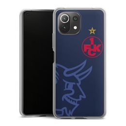 DeinDesign Xiaomi Mi 11 Lite 5G NE Handy Silikon H&uuml;lle Case transparent Handyh&uuml;lle Logo 1. Fc Kaiserslautern 1. Fck Silikon Case