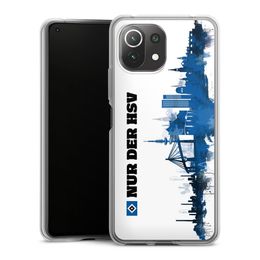 DeinDesign Xiaomi Mi 11 Lite 5G NE Handy Silikon H&uuml;lle Case transparent Handyh&uuml;lle Official Licensed Product Bundesliga Hsv Silikon Case