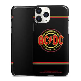 DeinDesign iPhone 11 Pro Handy Premium Case Smartphone Handyh&uuml;lle Schutzh&uuml;lle gl&auml;nzend Acdc Merchandise Logo Premium Case