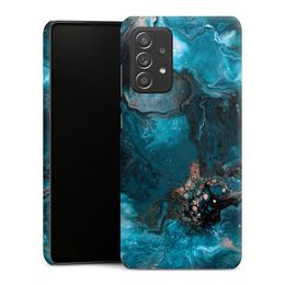 DeinDesign Galaxy A52s 5G Handy Premium Case Smartphone Handyh&uuml;lle Schutzh&uuml;lle matt Blue Marble Ocean Premium Case