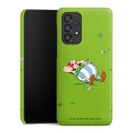 DeinDesign Galaxy A33 5G Handy Premium Case Smartphone Handyh&uuml;lle Schutzh&uuml;lle gl&auml;nzend Official Licensed Product Asterix Obelix Premium Case