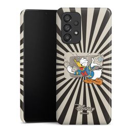 DeinDesign Galaxy A33 5G Handy Premium Case Smartphone Handyh&uuml;lle Schutzh&uuml;lle gl&auml;nzend Donald Duck Official Licensed Product Disney Premium Case