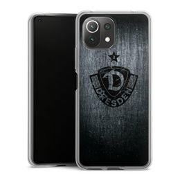 DeinDesign Xiaomi Mi 11 Lite 5G NE Handy Silikon H&uuml;lle Case transparent Handyh&uuml;lle Sg Dynamo Dresden Official Licensed Product Vintage Silikon Case