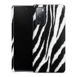 DeinDesign Galaxy S20 FE Handy Premium Case Smartphone Handyh&uuml;lle Schutzh&uuml;lle gl&auml;nzend Zebra Fur Muster Premium Case