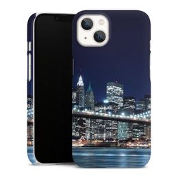 DeinDesign iPhone 13 Handy Premium Case Smartphone Handyh&uuml;lle Schutzh&uuml;lle matt Usa Brooklyn Bridge New York Premium Case
