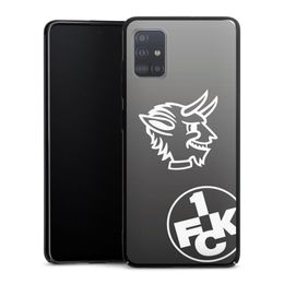 DeinDesign Galaxy A51 Handy Hard Case Schutzh&uuml;lle schwarz Smartphone Backcover Logo 1. Fck 1. Fc Kaiserslautern Hard Case