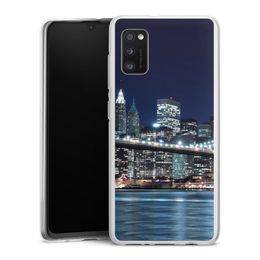 DeinDesign Galaxy A41 Handy Silikon H&uuml;lle Case transparent Handyh&uuml;lle Usa Brooklyn Bridge New York Silikon Case