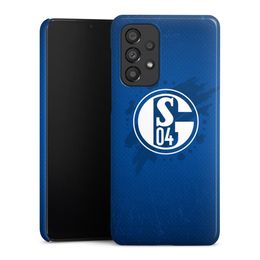 DeinDesign Galaxy A33 5G Handy Premium Case Smartphone Handyh&uuml;lle Schutzh&uuml;lle gl&auml;nzend Schalke 04 Official Licensed Product Fc Schalke 04 Premium Case