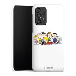 DeinDesign Galaxy A33 5G Handy Premium Case Smartphone Handyh&uuml;lle Schutzh&uuml;lle gl&auml;nzend Merchandise Kindheit Peanuts Premium Case