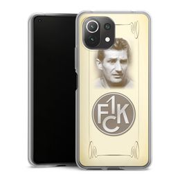 DeinDesign Xiaomi Mi 11 Lite 5G NE Handy Silikon H&uuml;lle Case transparent Handyh&uuml;lle 1. Fc Kaiserslautern Fritz Walter Logo Silikon Case