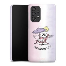 DeinDesign Galaxy A33 5G Handy Premium Case Smartphone Handyh&uuml;lle Schutzh&uuml;lle gl&auml;nzend Snoopy Official Licensed Product Peanuts Premium Case