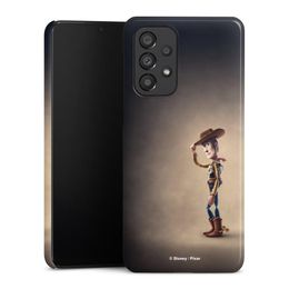 DeinDesign Galaxy A33 5G Handy Premium Case Smartphone Handyh&uuml;lle Schutzh&uuml;lle gl&auml;nzend Disney Pixar Toy Story Woody Premium Case