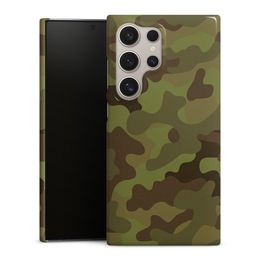 DeinDesign Galaxy S24 Ultra Handy Premium Case Smartphone Handyh&uuml;lle Schutzh&uuml;lle gl&auml;nzend Camouflage Tarnmuster Army Premium Case