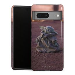 DeinDesign Google Pixel 7 Handy Panzer Handyh&uuml;lle robuste Outdoor H&uuml;lle Schutzh&uuml;lle gl&auml;nzend The Child Star Wars Baby Yoda Tough Case