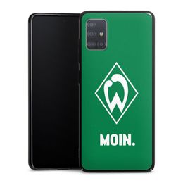 DeinDesign Galaxy A51 Handy Hard Case Schutzh&uuml;lle schwarz Smartphone Backcover Moin Official Licensed Product Sv Werder Bremen Hard Case