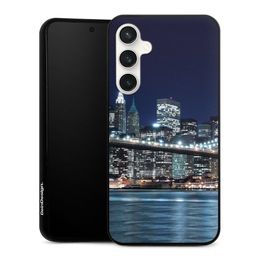 DeinDesign Galaxy S23 FE Handy Silikon H&uuml;lle Case schwarz Handyh&uuml;lle Usa Brooklyn Bridge New York
