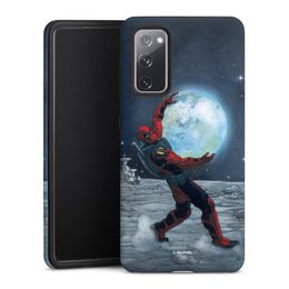 DeinDesign Galaxy S20 FE Handy Panzer Handyh&uuml;lle robuste Outdoor H&uuml;lle Schutzh&uuml;lle matt Marvel Moon Deadpool Tough Case