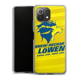 DeinDesign Xiaomi Mi 11 Lite 5G NE Handy Silikon H&uuml;lle Case transparent Handyh&uuml;lle Rhein-Neckar-L&ouml;wen Official Licensed Product Rnl Silikon Case