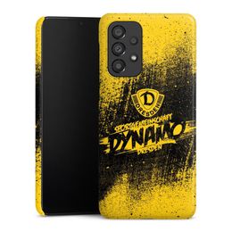 DeinDesign Galaxy A33 5G Handy Premium Case Smartphone Handyh&uuml;lle Schutzh&uuml;lle gl&auml;nzend Logo Sg Dynamo Dresden Official Licensed Product Premium Case